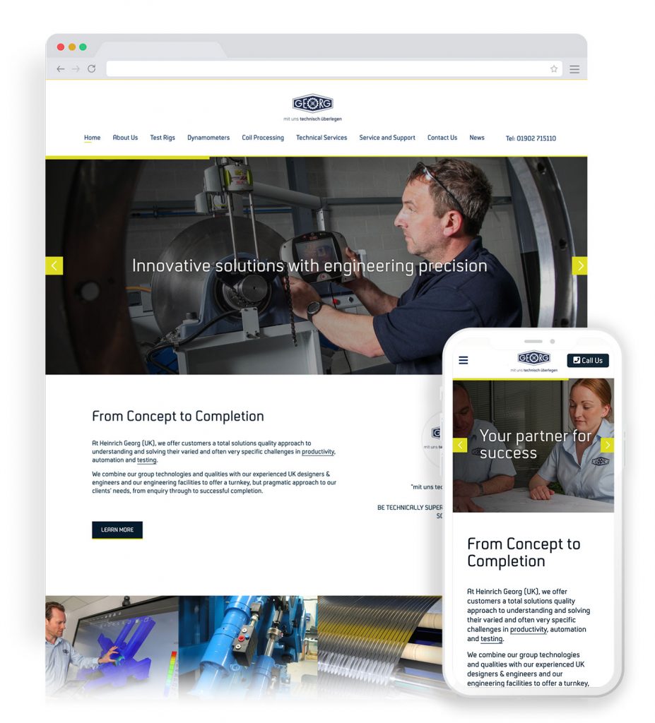 Heinrich Georg Website Design - Daredevil Creative